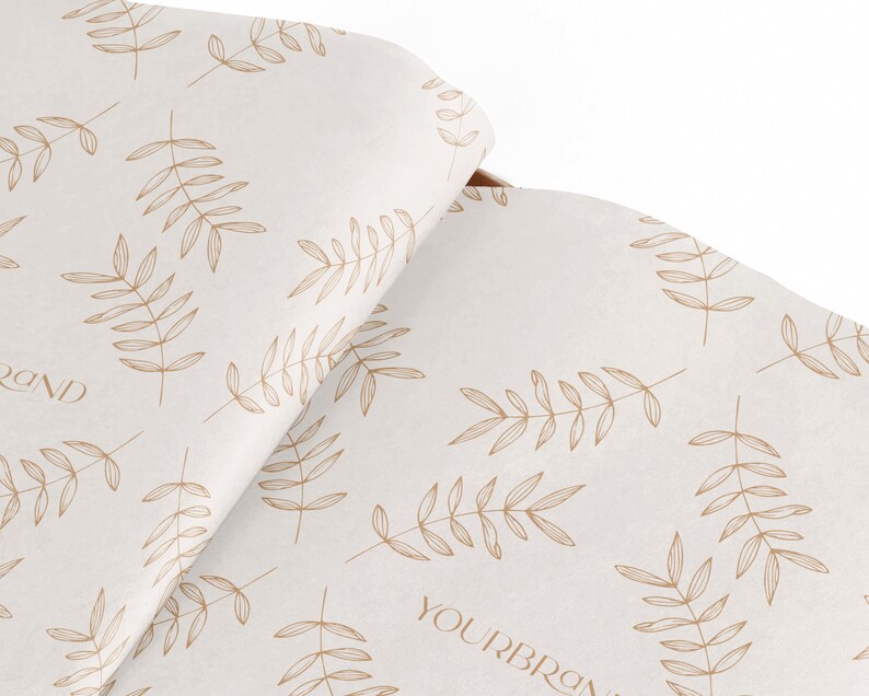 Tissue Paper & 5 Stickers Customizable Design With Your Logo - Etsy