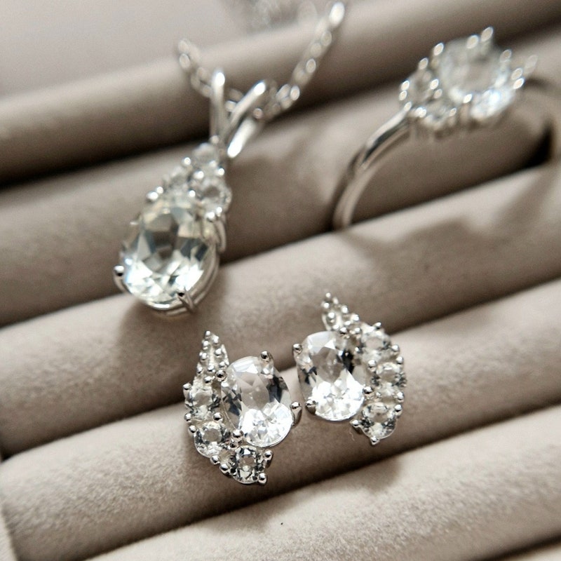 Silver White Jewelry - Etsy