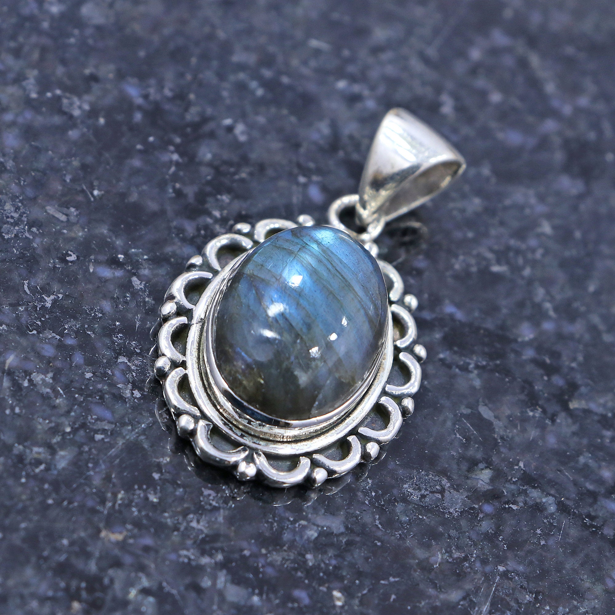 Labradorite Pendant-925 Sterling Silver Pendant-Handmade | Etsy