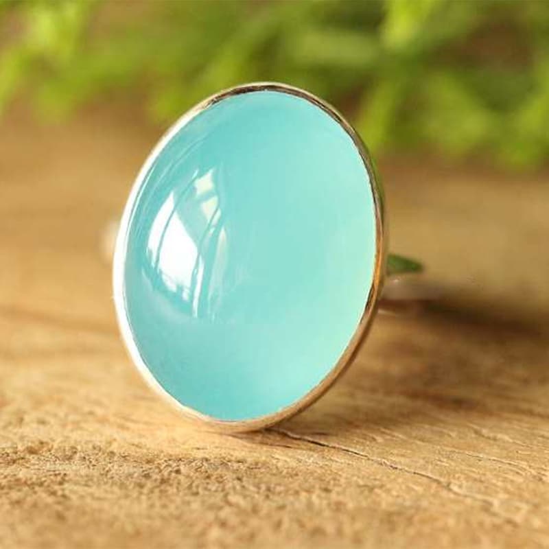 Chalcedony Ring - Etsy