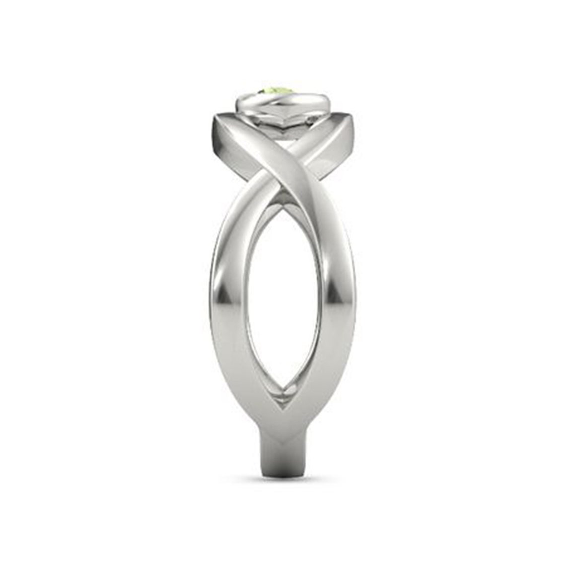 Peridot Ring-Double Helix Ring-925 Sterling Silver | Etsy