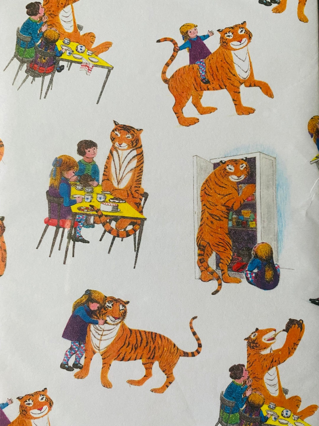Tiger Eating Tissue Paper for Decoupage or Craft Supplies and ...