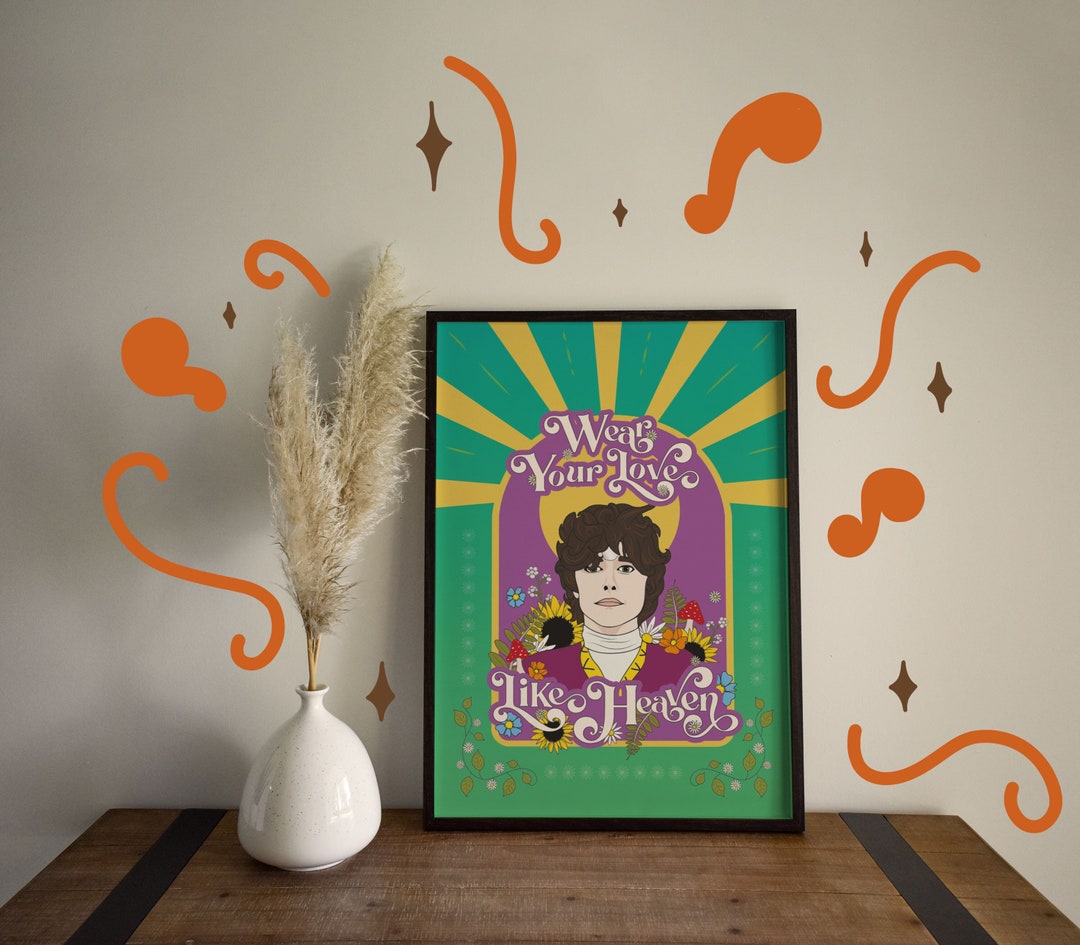 Donovan Art Print A4 A3 Vintage Style Illustration Donovan Leitch 60s ...