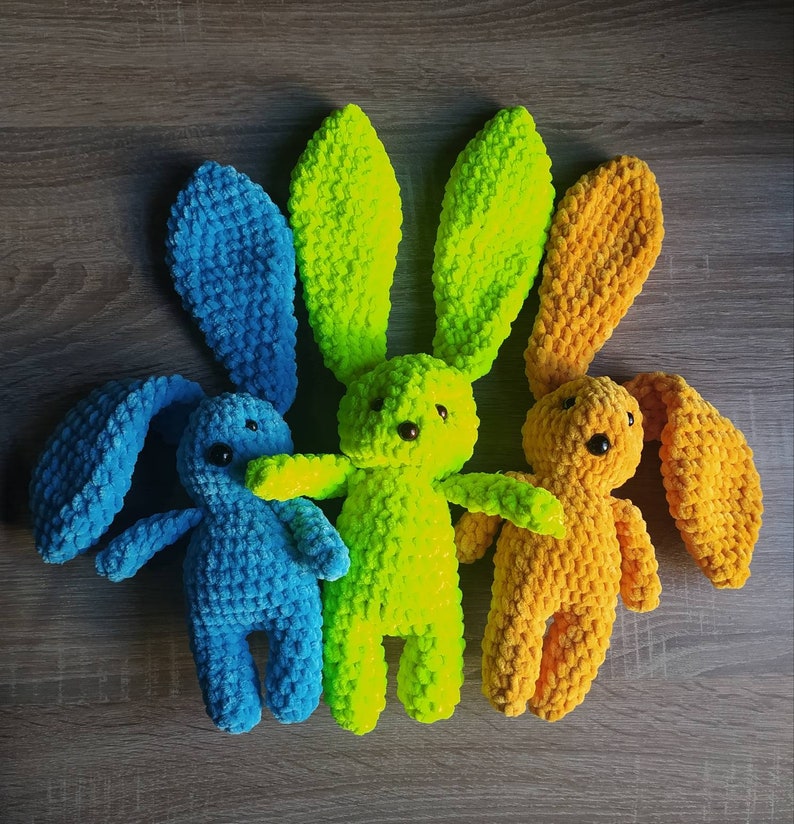 Cute Bunny Long Ears, Crochet Bunny - Etsy