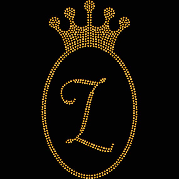 Royal Princess Crown Monogram Letter L Rhinestone Diamanté | Etsy