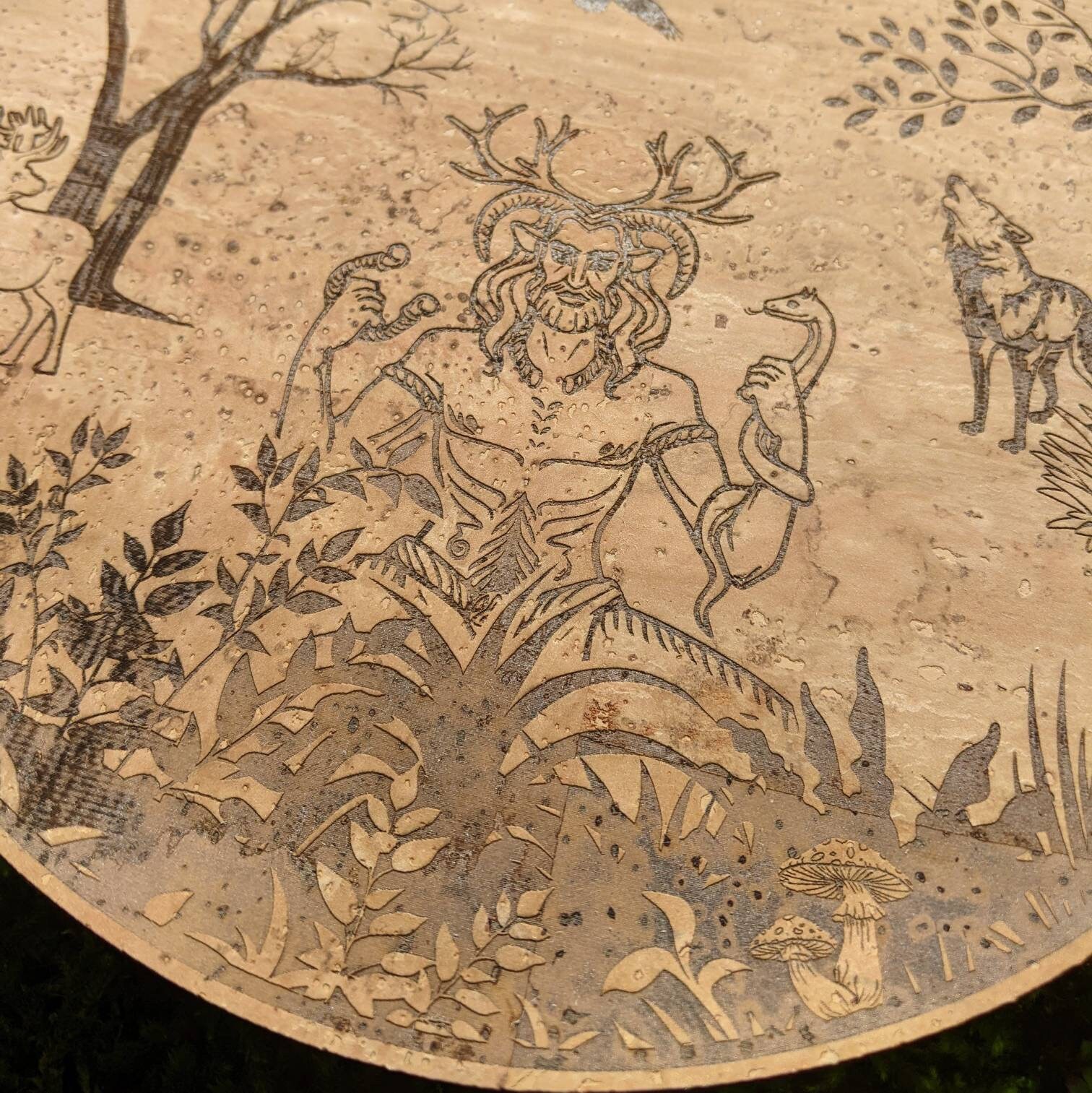 Horned God Cernunnos Altar Pagan Forest God of Nature - Etsy