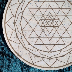 Sacred Geometry Art Set • Engraved Eco Friendly Cork Leather - Etsy