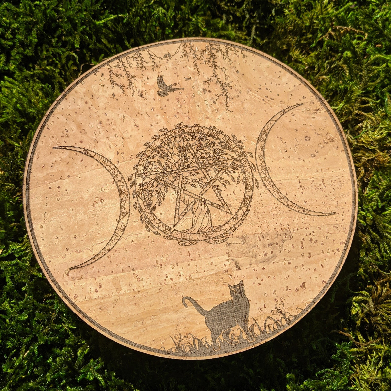 Triple Goddess Pentacle Altar Tile Witchcraft Wiccan Pagan - Etsy