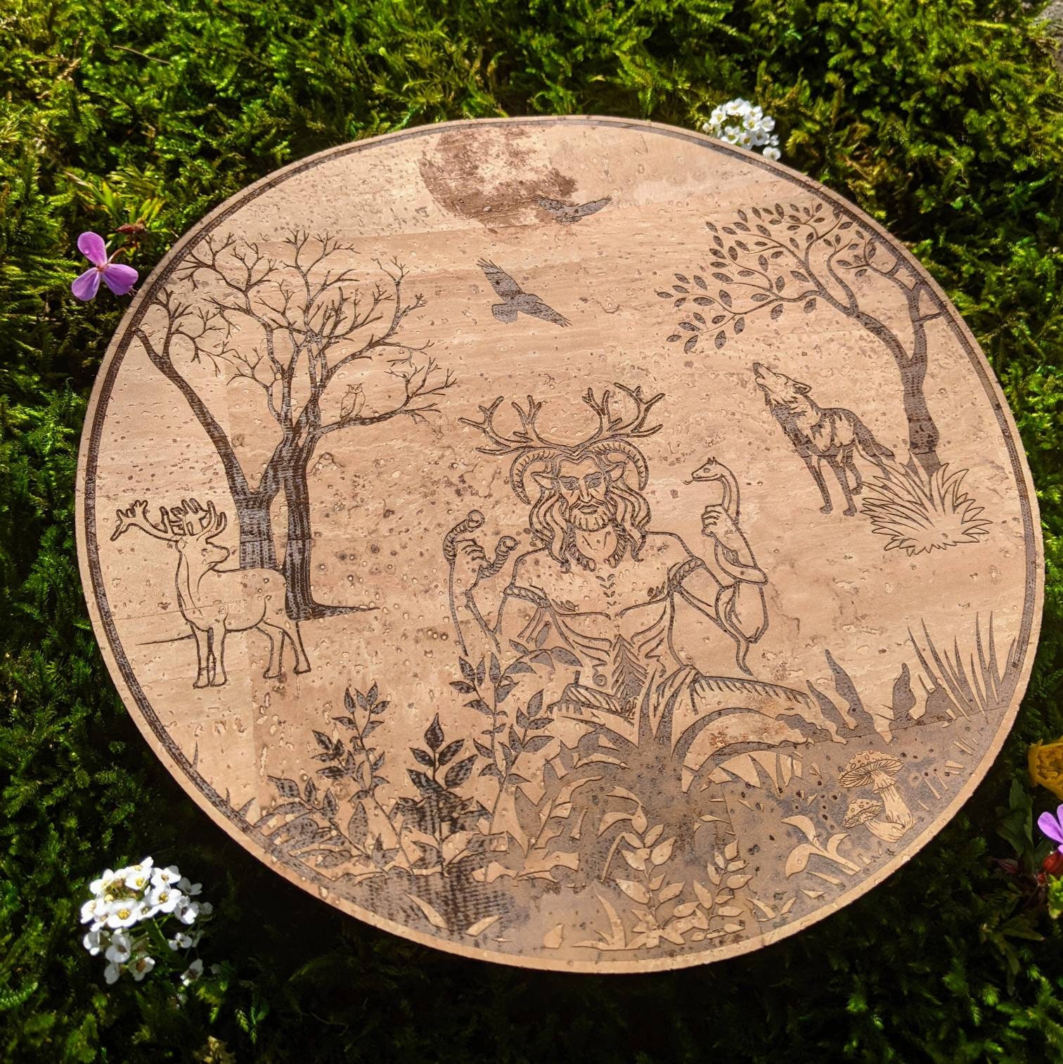 Horned God Cernunnos Altar Pagan Forest God of Nature - Etsy