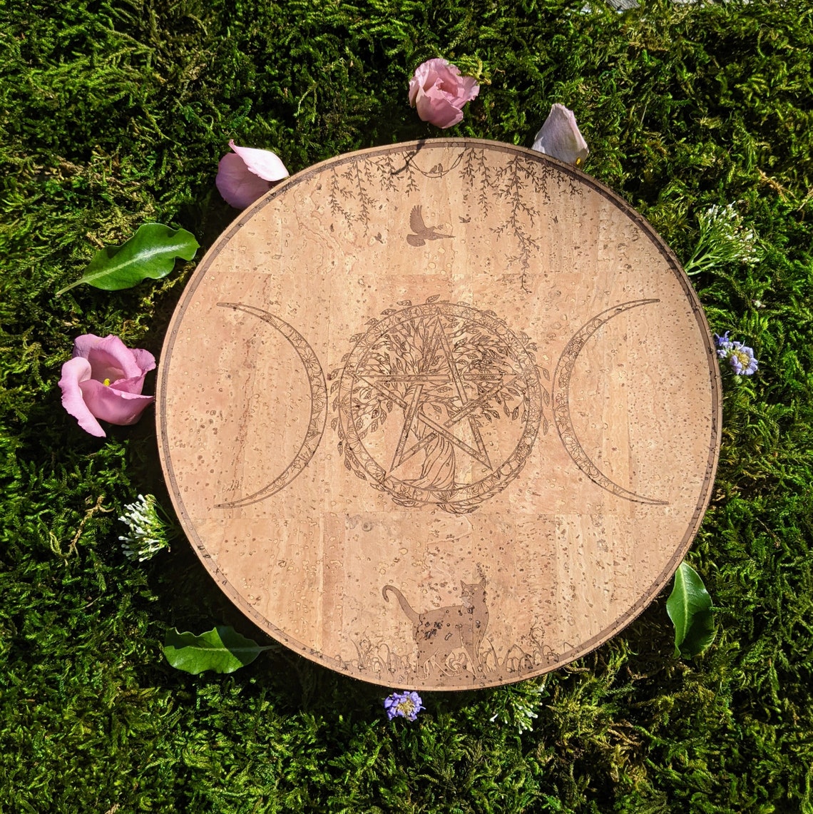 Triple Goddess Pentacle Altar Tile Witchcraft Wiccan Pagan | Etsy