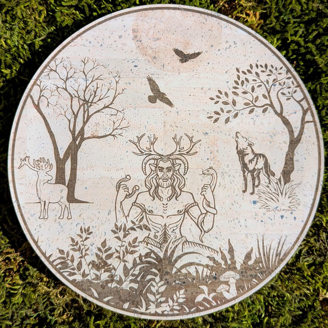 Horned God Cernunnos Altar • Pagan Forest God of Nature • Celtic God of ...