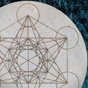 Sacred Geometry Art Set • Engraved Eco Friendly Cork Leather - Etsy