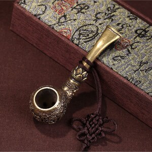 Carved Copper Tobacco Pipe, Handmade Copper Smoking Pipe, Smoker Gift ...