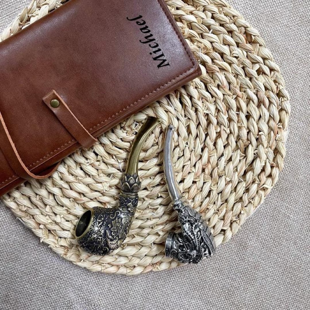 Dragon Carved Copper Tobacco Pipe, Handmade Copper Smoking Pipe, Smoker ...