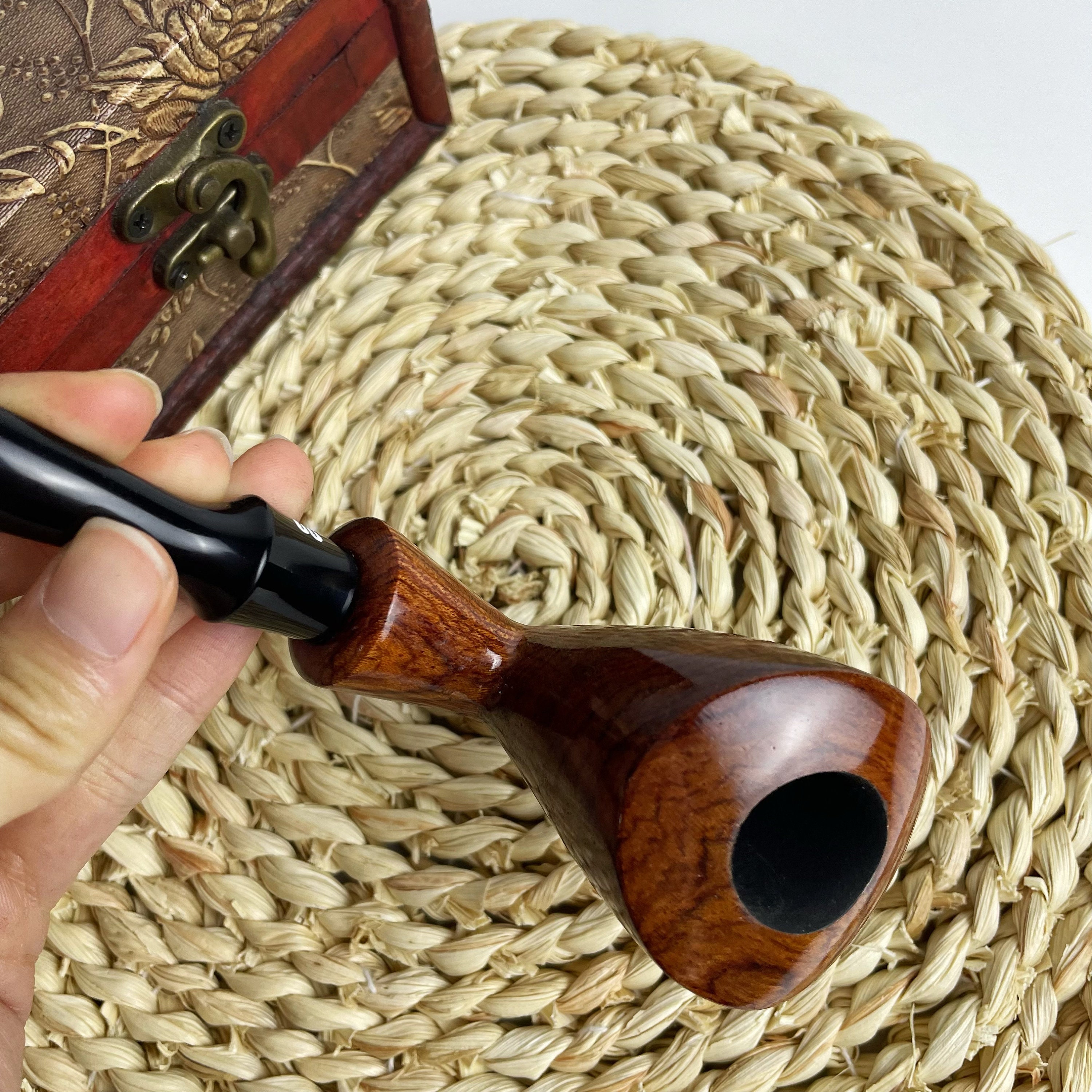Unique Wooden Tobacco Pipe, Handmade Wood Smoking Pipe, Tobacco Bowl, Wood Carving Smoking Bowl ...