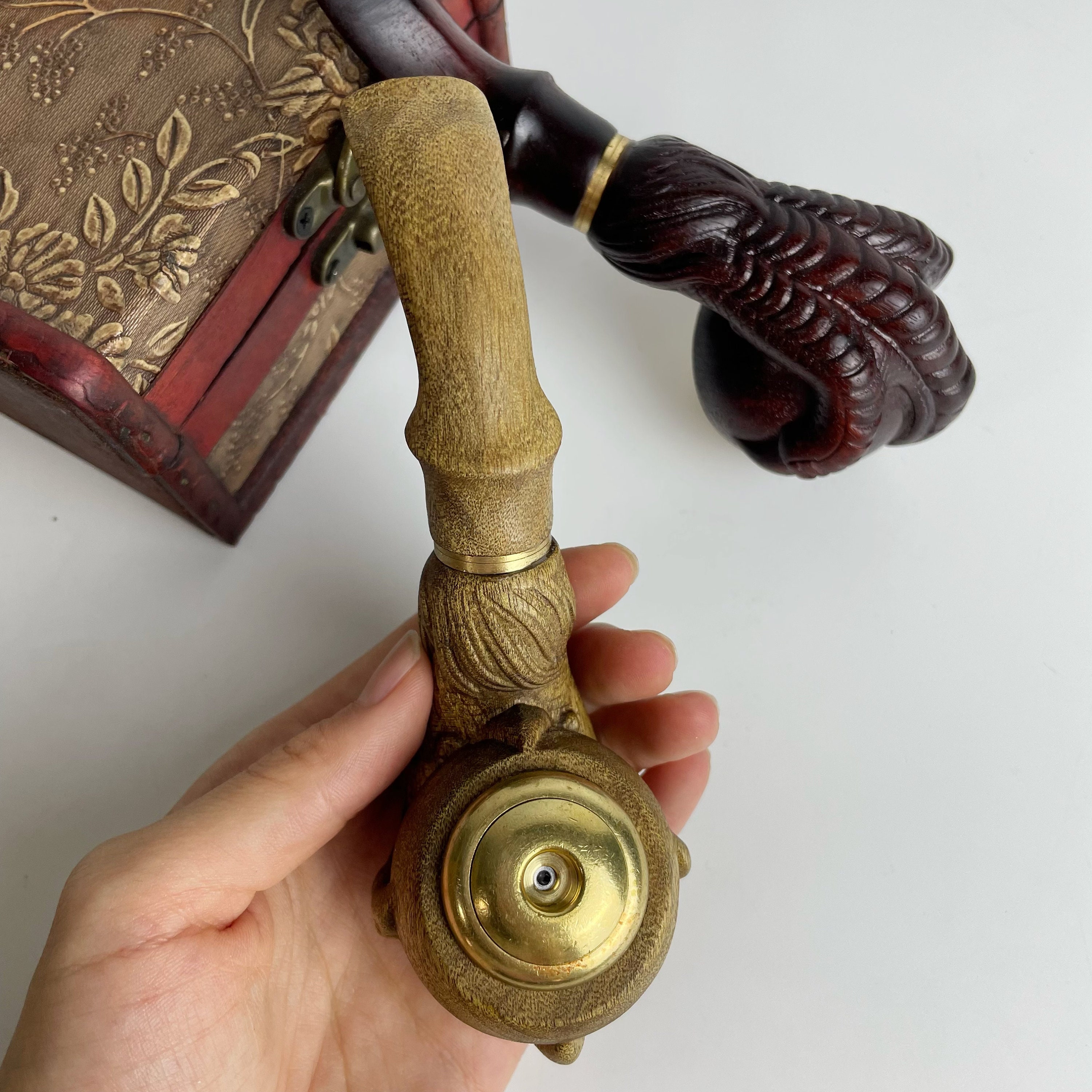 Dragon Claw Tobacco Pipe Handmade Wood Smoking Pipe Tobacco - Etsy