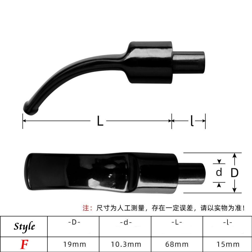 Pipe Stem, Replacement Acrylic Stem for Pipe, Acrylic Mouthpiece ...