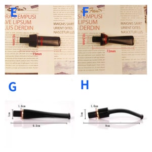 Pipe Stem, Replacement Acrylic Stem for Pipe, Acrylic Mouthpiece ...