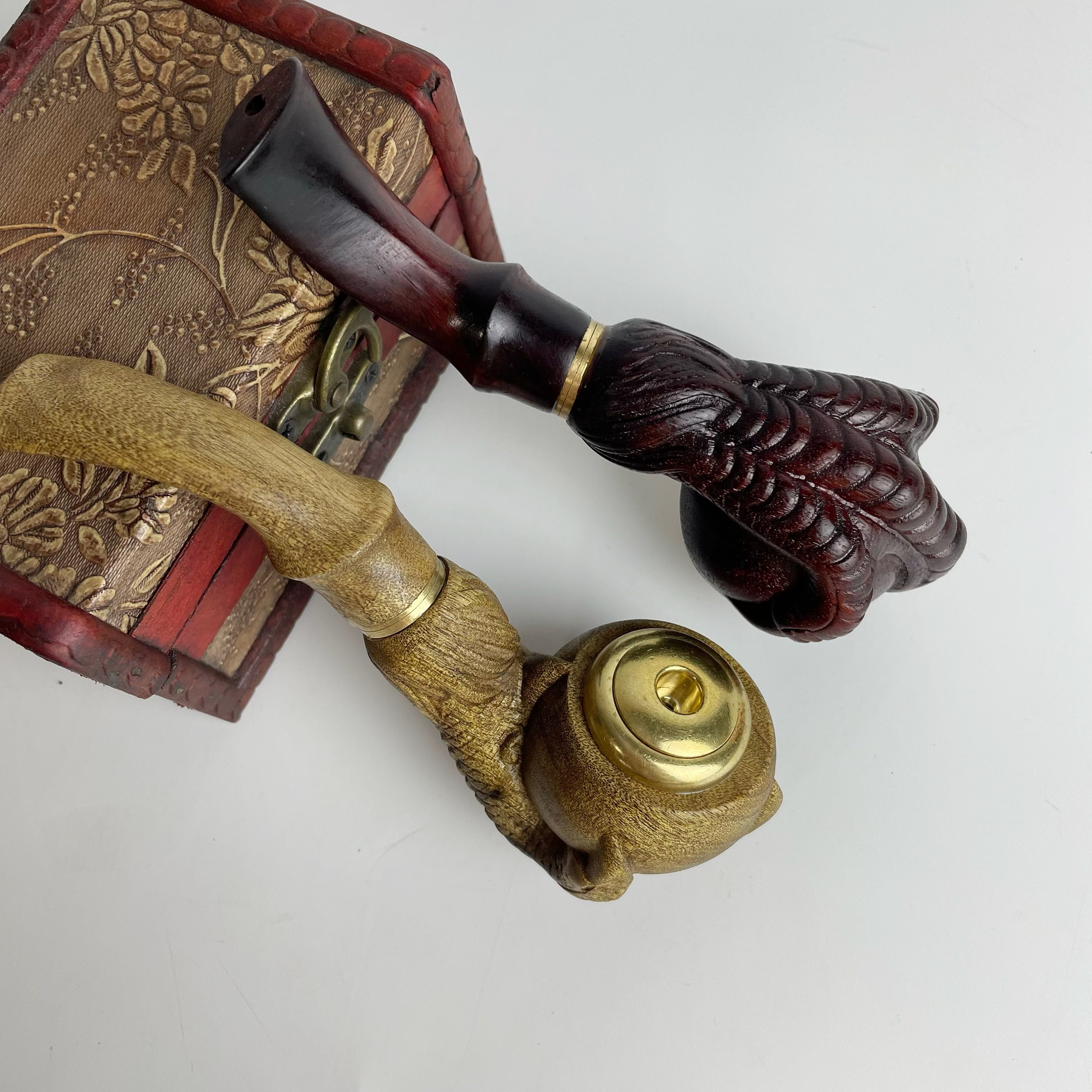 Dragon Claw Tobacco Pipe Handmade Wood Smoking Pipe Tobacco - Etsy