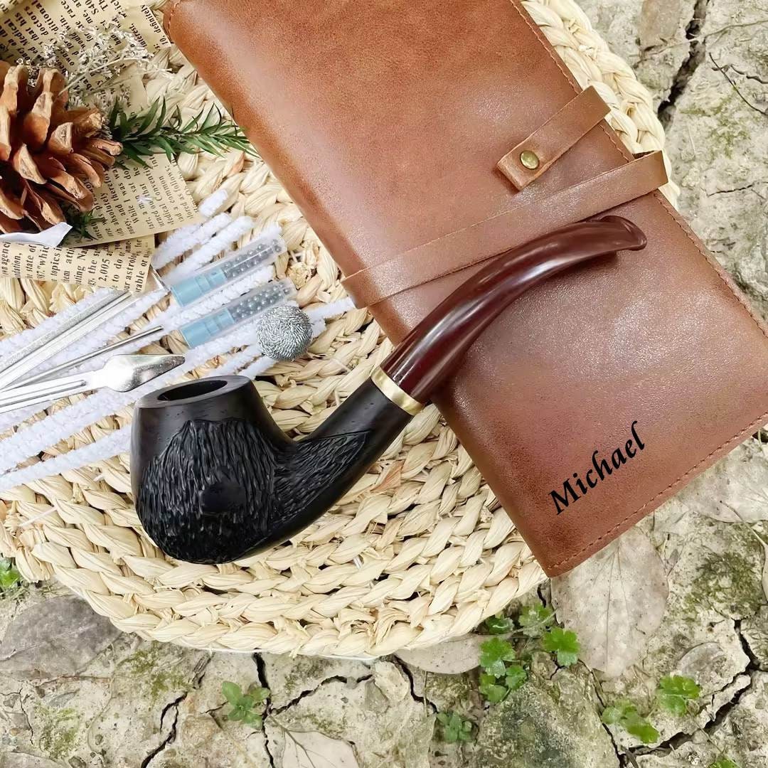 Personalized Wooden Pipe for Men, Engraved Smoking Pipe, Custom Smoking ...