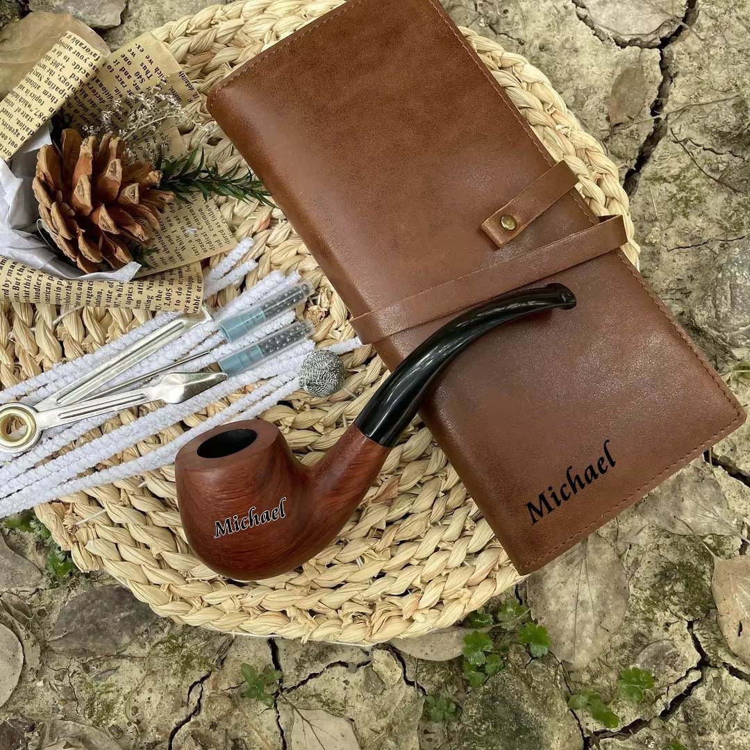 Personalised Dad Tobacco Pipe, Engraved Smoking Pipe, Personalised ...