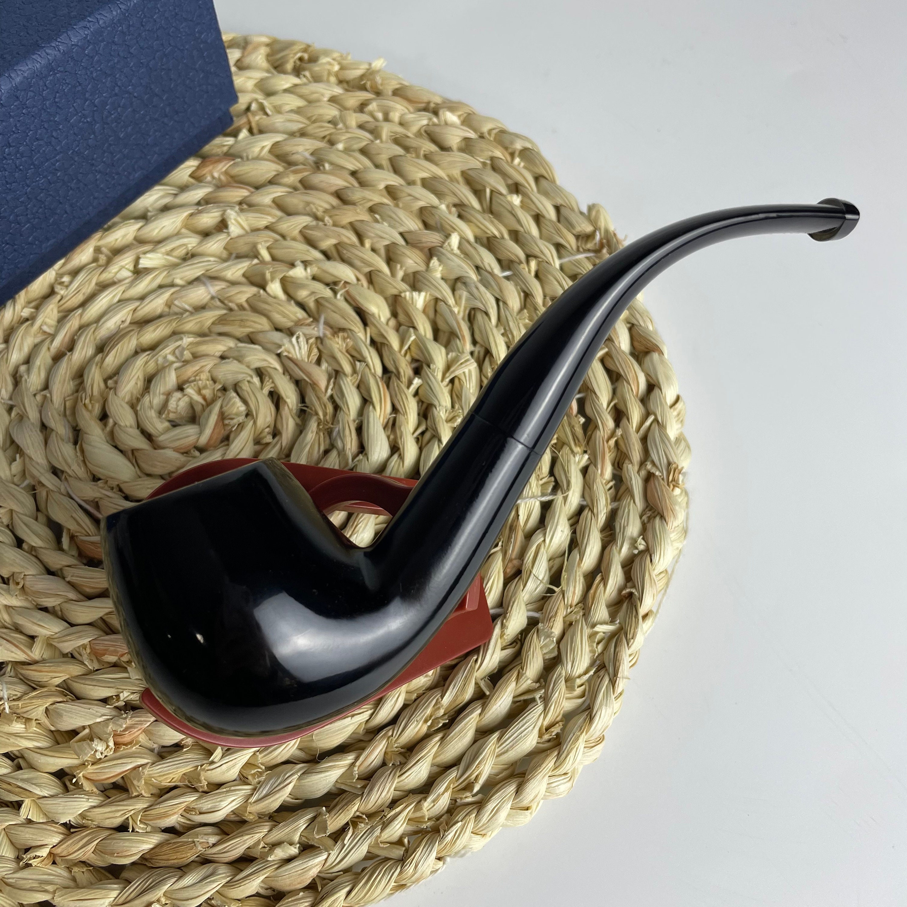 Black Handmade Tobacco Pipe, Handmade Wood Smoking Pipe, Tobacco Bowl ...