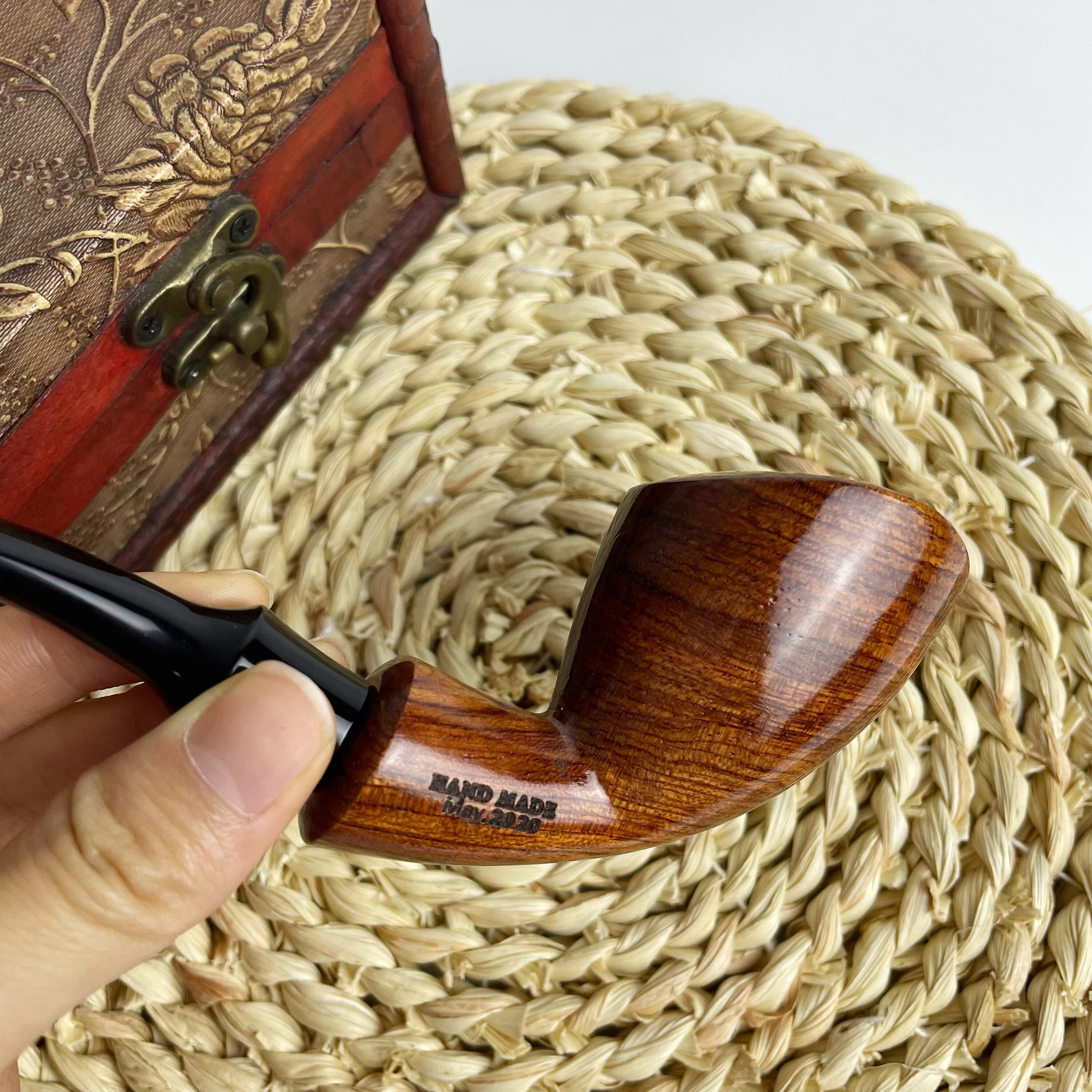 Unique Wooden Tobacco Pipe, Handmade Wood Smoking Pipe, Tobacco Bowl ...