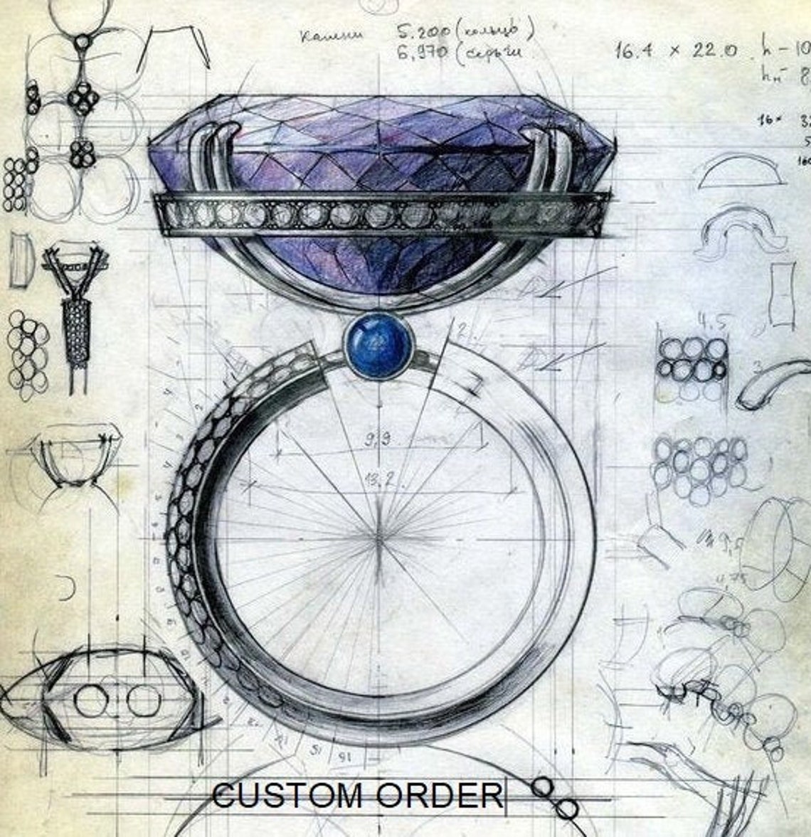Custom Ring, Custom Jewelry, Jewerly Design, Golden Ring, Platinum Ring ...