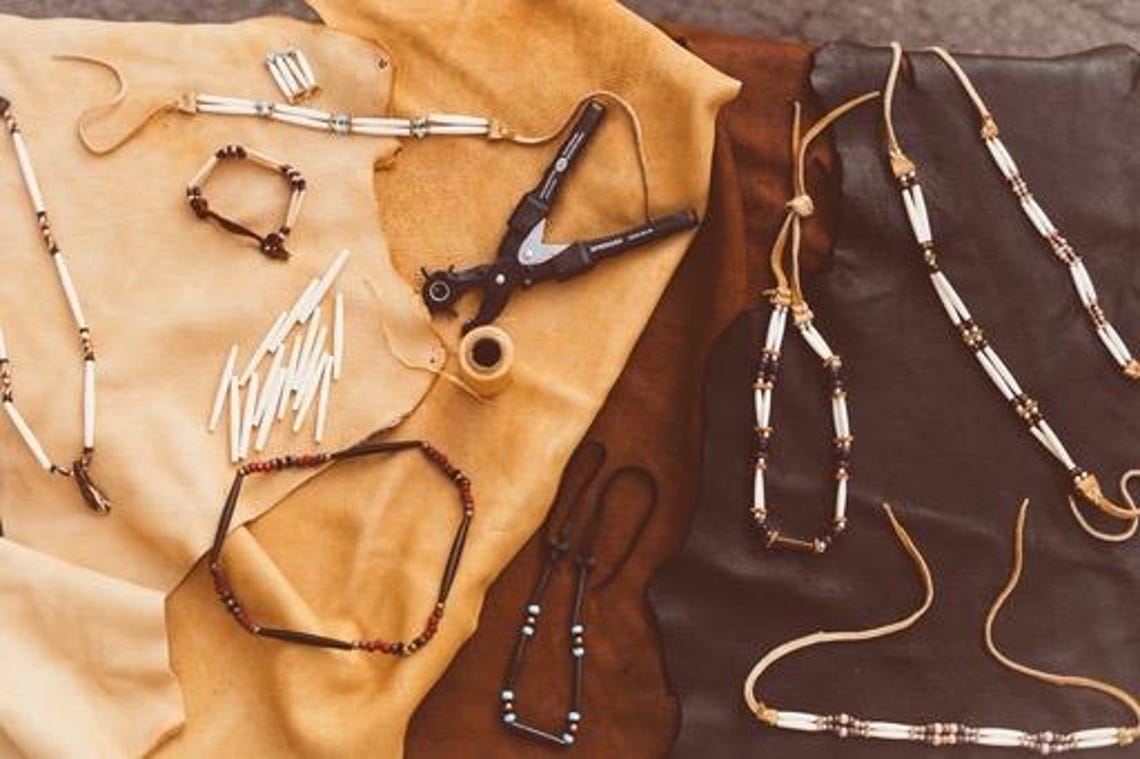 Genuine Native Bone Choker Necklace-sunstone - Etsy