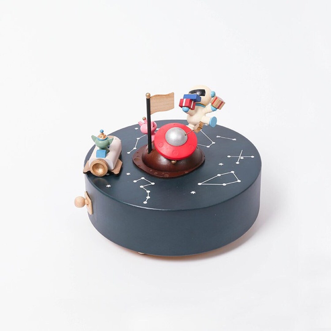 Birthday in Outer Space Wooden Music Box - Etsy