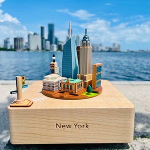 Midtown Manhattan | Wooden Music Box - Etsy