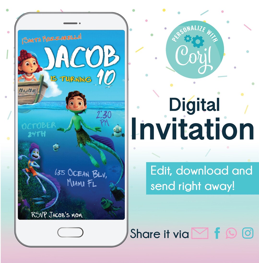 LUCA Digital Invitation Seamonster Alberto Italia Sea Ocean Monster ...