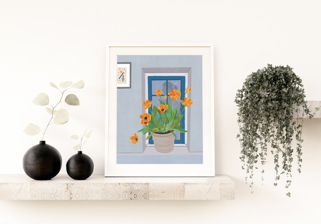 Art Print: the Visit. Original Artwork | Painting | Illustration Art ...