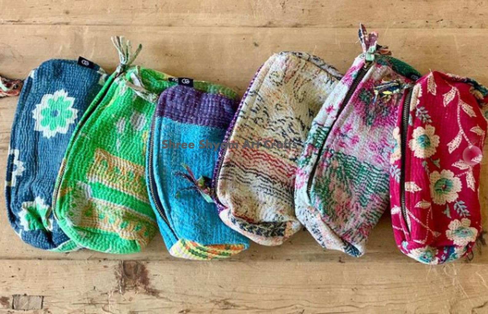 Large Pouch Bag Kantha Bag 40 Pcs Pouch Baghandmade - Etsy