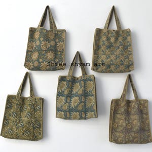 5 Pcs Set Tote Bag, Handloom Bag, Fashion Bag, FREESHIPPING, Reversible ...