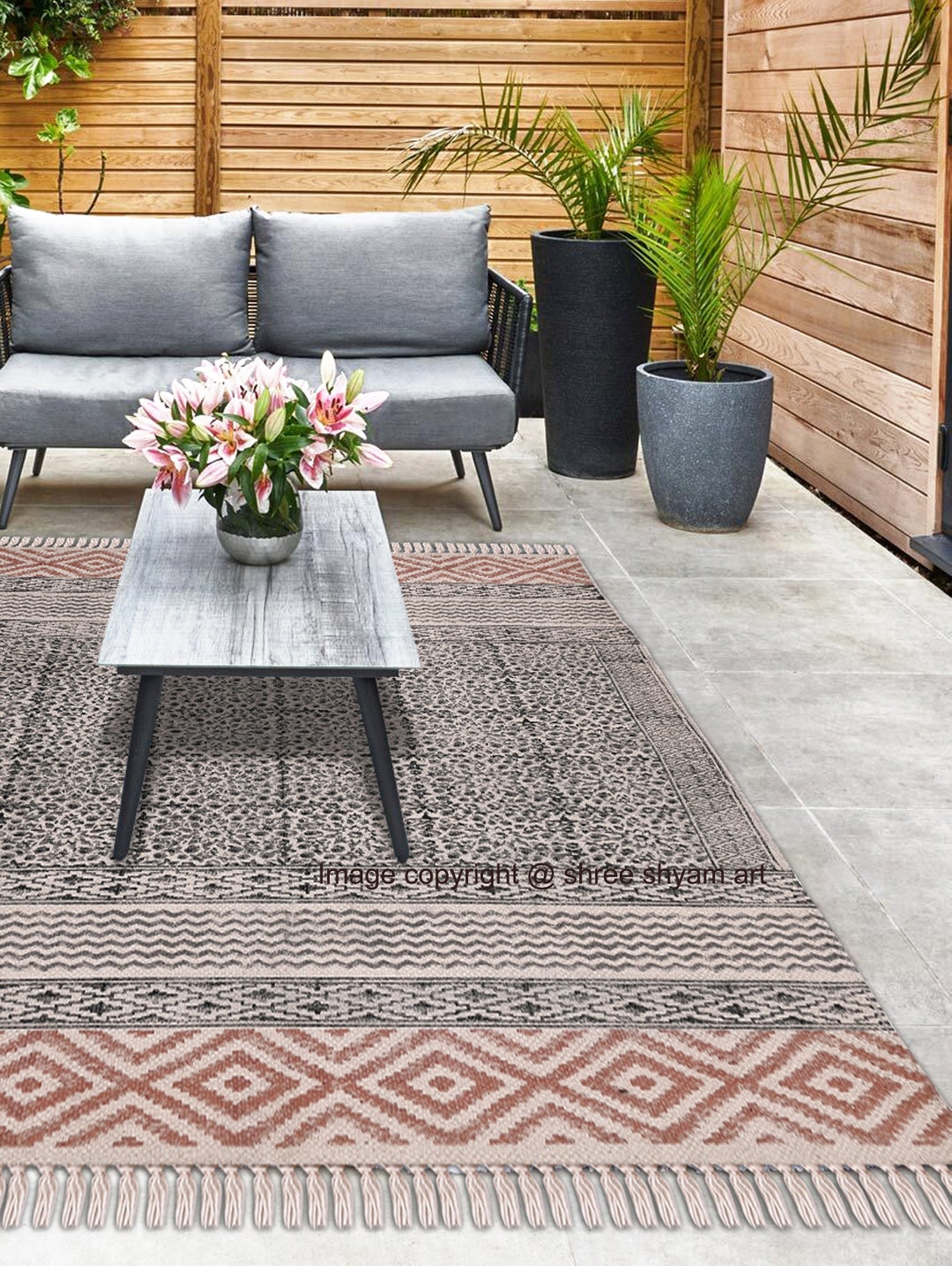 6x9 Feet Indian Rugs Cotton Rug Woven Rug Area Rugs Rustic - Etsy