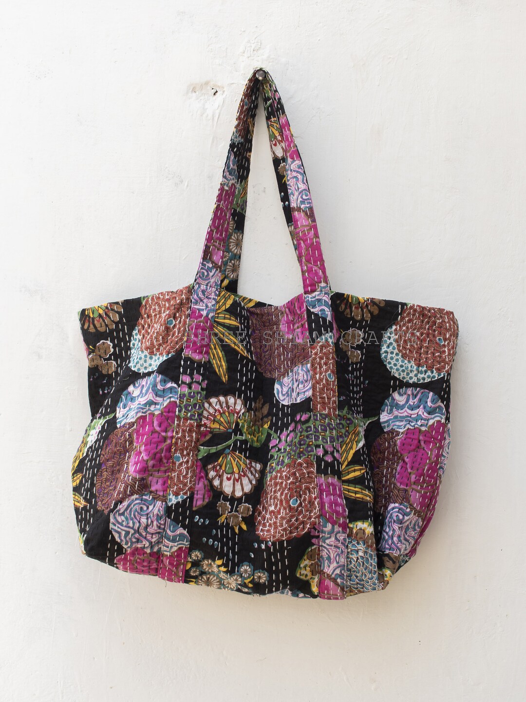 Bags, New Kantha Bag, Tote Bag, Handmade Bag, Fashion Bag, Women Bag ...