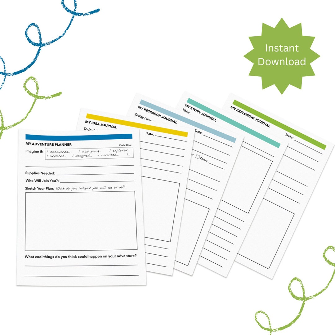Draw and Write Journal Pages for Kids: Adventure Planner, Exploring ...