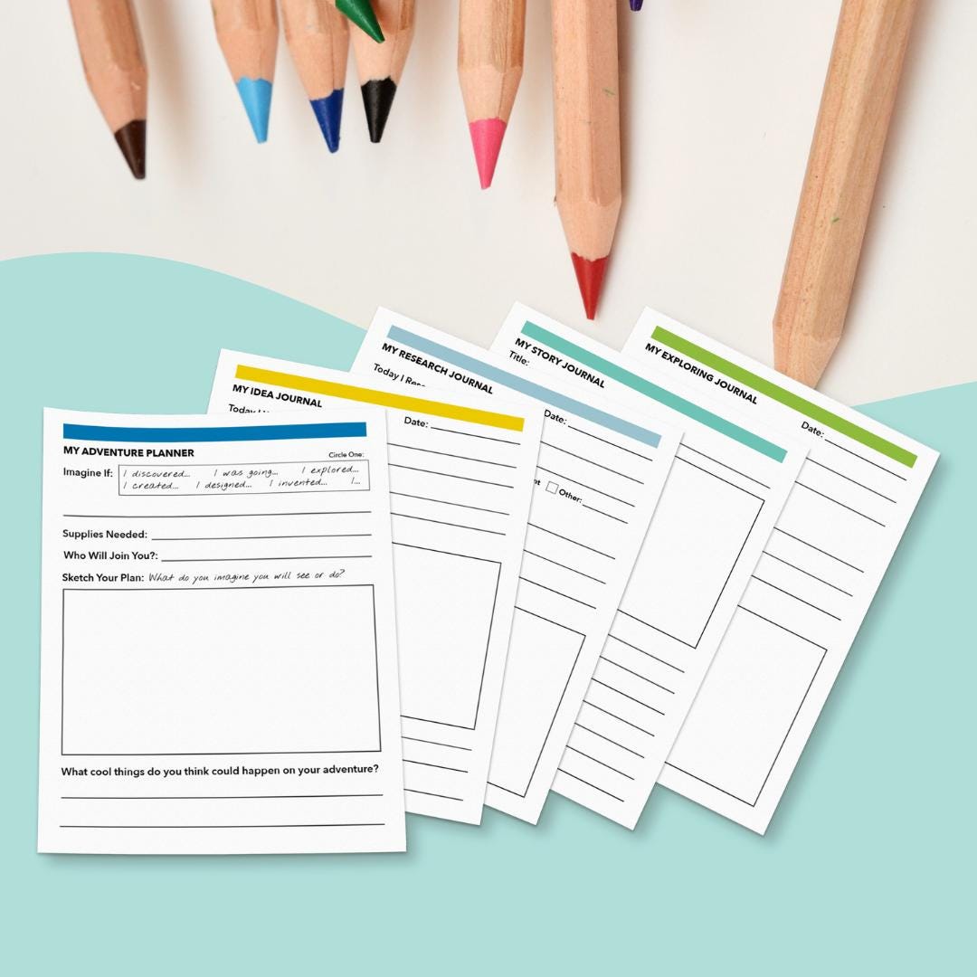 Draw and Write Journal Pages for Kids: Adventure Planner, Exploring ...