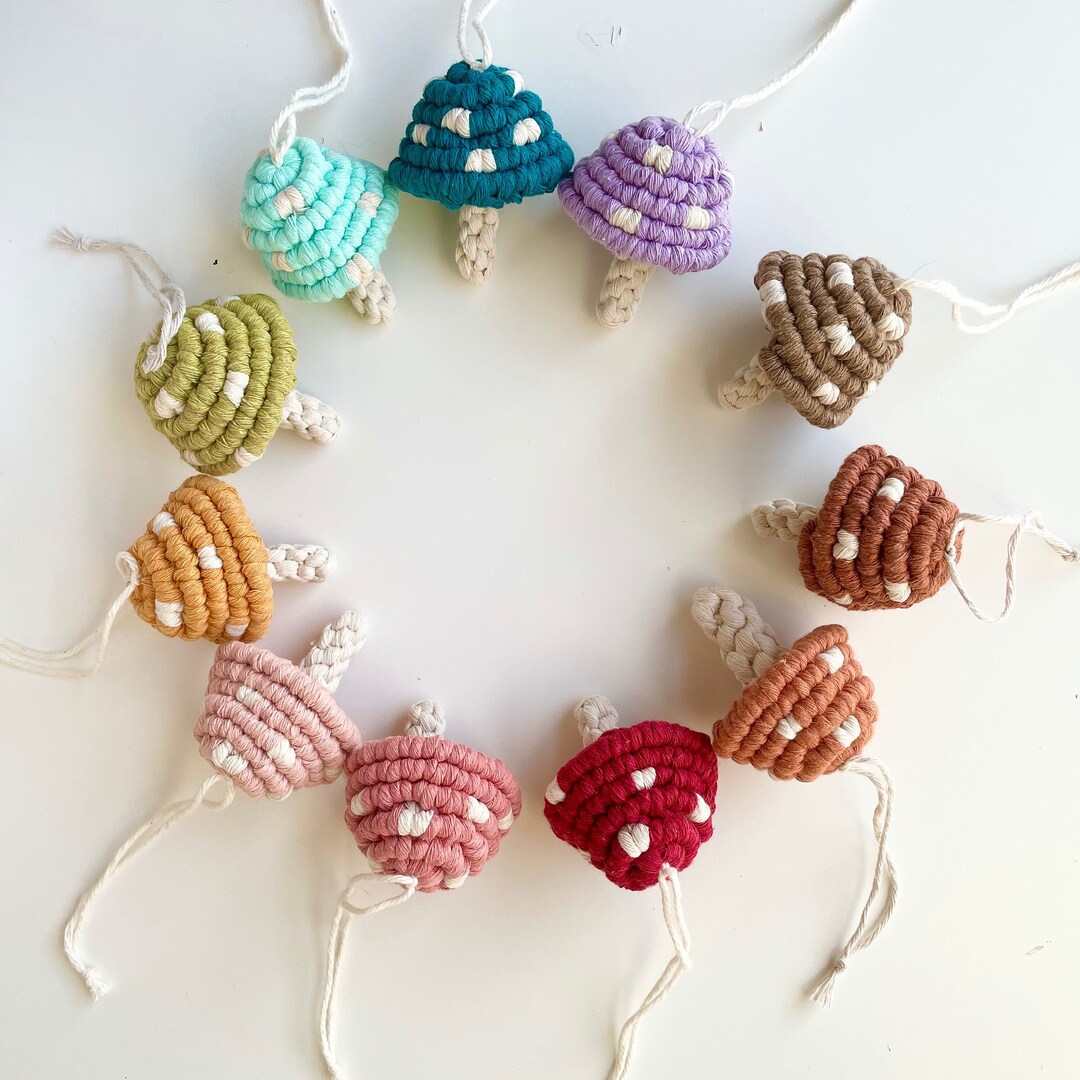 Macramé Mushroom - Etsy