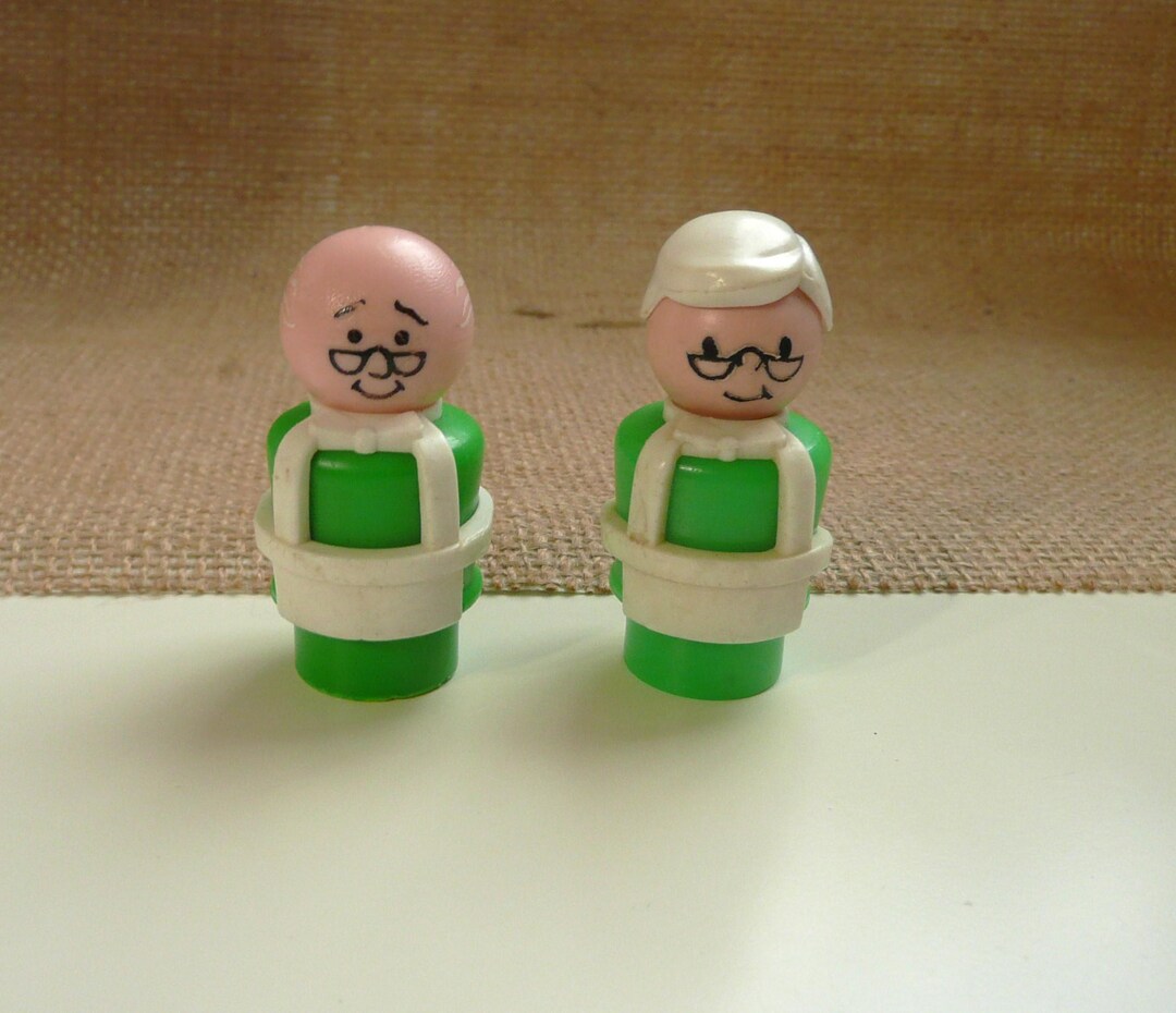 Vintage Fisher Price Sesame Street Mr. and Mrs. Hooper-pretend Play ...
