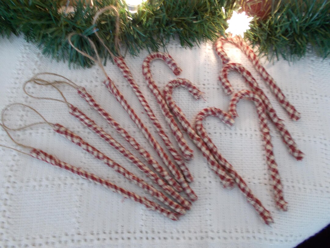 6 Icicles and 6 Candy Canes Set of 12 Ornaments - Etsy