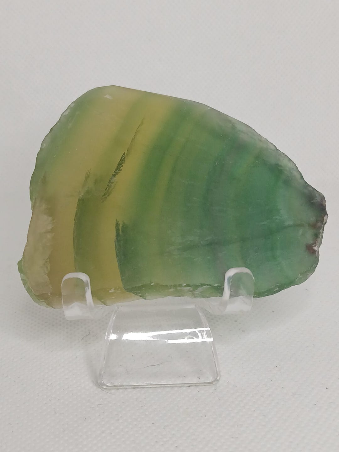 Mango Fluorite Raw Crystal Slice - Etsy