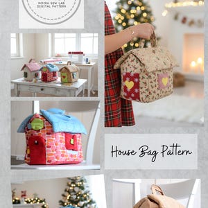 PDF Sewing Pattern House-shaped Bag – Tutorial With Step-by-step Instructions – Fabric ...