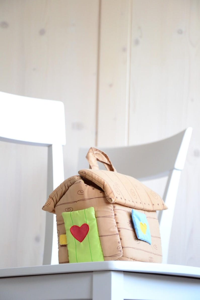 PDF Sewing Pattern House-shaped Bag – Tutorial With Step-by-step Instructions – Fabric ...
