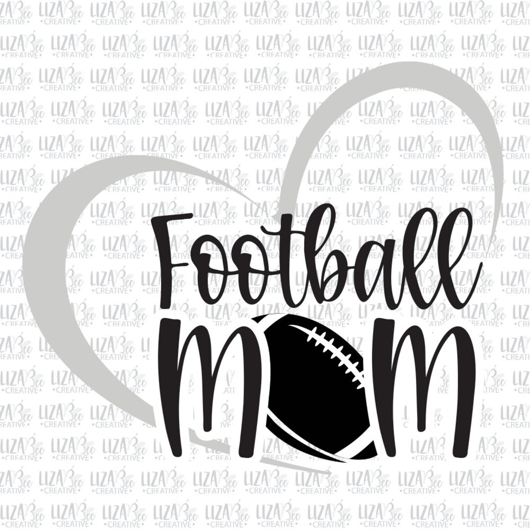 Football Mom Svg, Dxf, Eps, Png, Football Svg, High School Football Svg ...