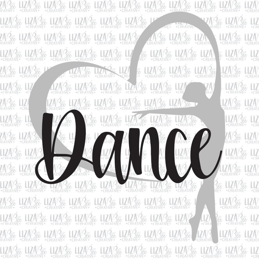 Dancer Svg, Dxf, Eps and Png, I Love to Dance Svg, Dancing Svg, Balet ...