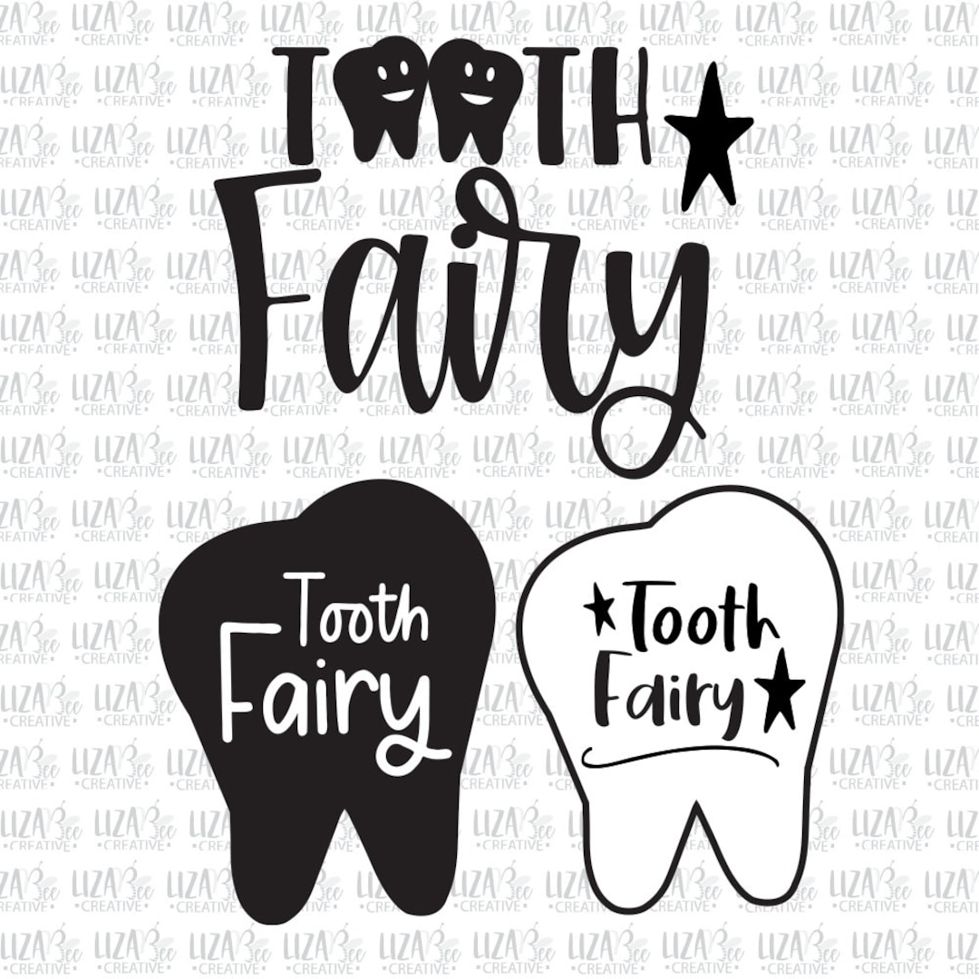 Tooth Fairy Svg, Dxf, Eps, Png, Tooth Fairy Pillow Svg, Tooth Svg, Cut ...