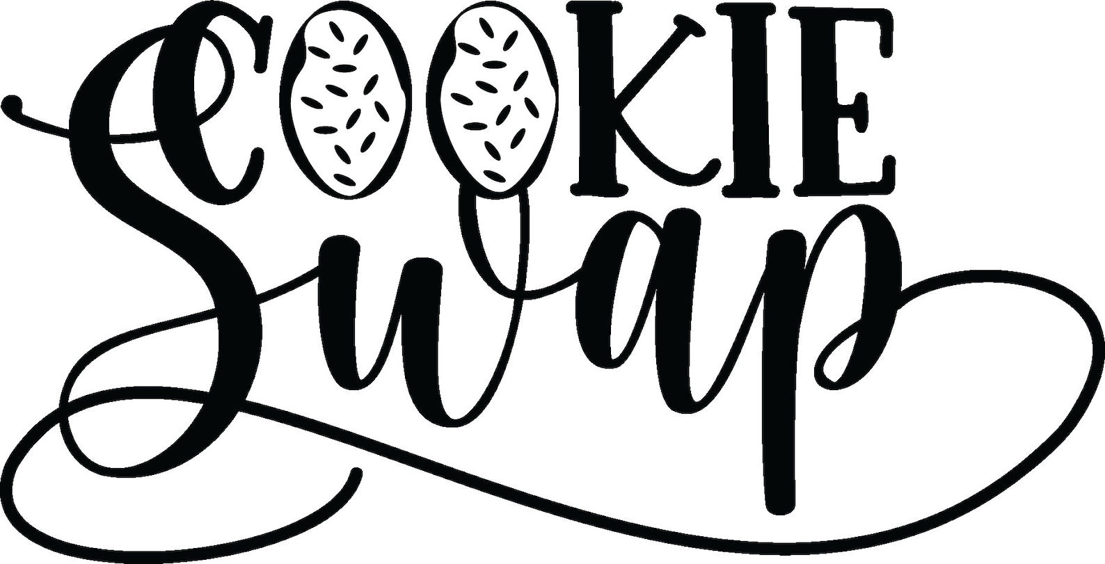 Cookie Swap Plate SVG Epspng Christmas Cookie Svg Holiday - Etsy