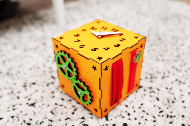 Busy Box, Busy Board, Activity Toy, Sensory Cube for Toddlers - Etsy